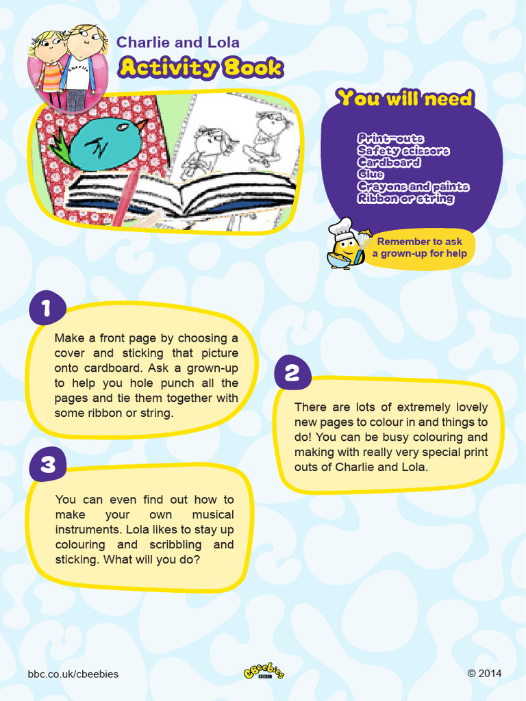 Cbeebies-Pdf-Charlie and Lola Activitybook | PDF