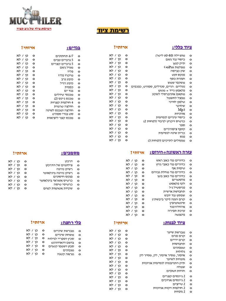 Equipment List | PDF