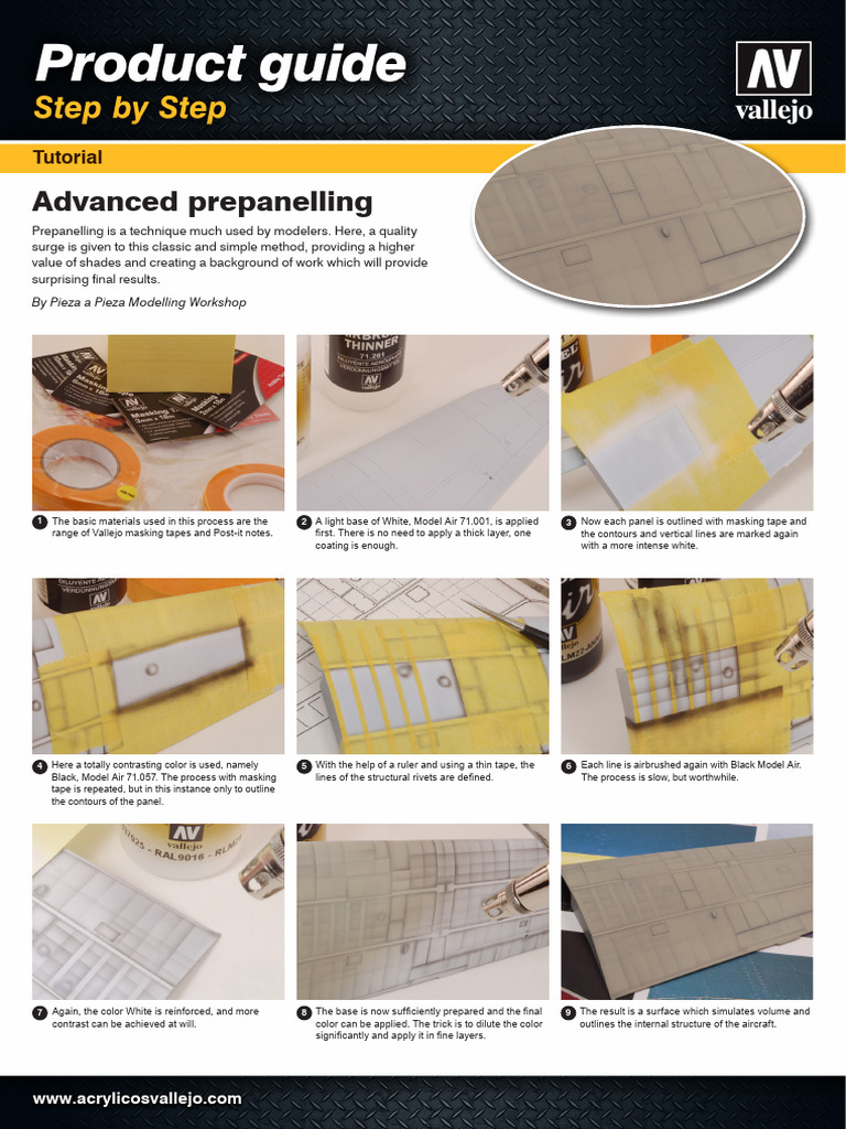 Vallejo Stepbystep Advanced Prepanelling EN | Download Free PDF | Color | Materials Science