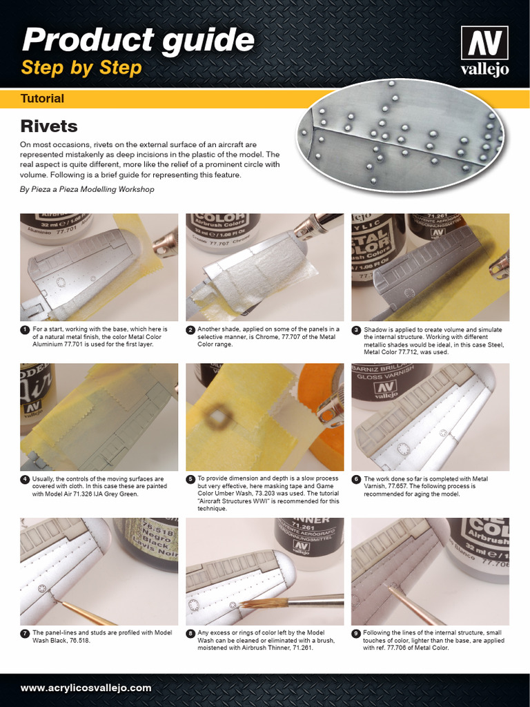 Vallejo Stepbystep Rivets EN | PDF | Rivet