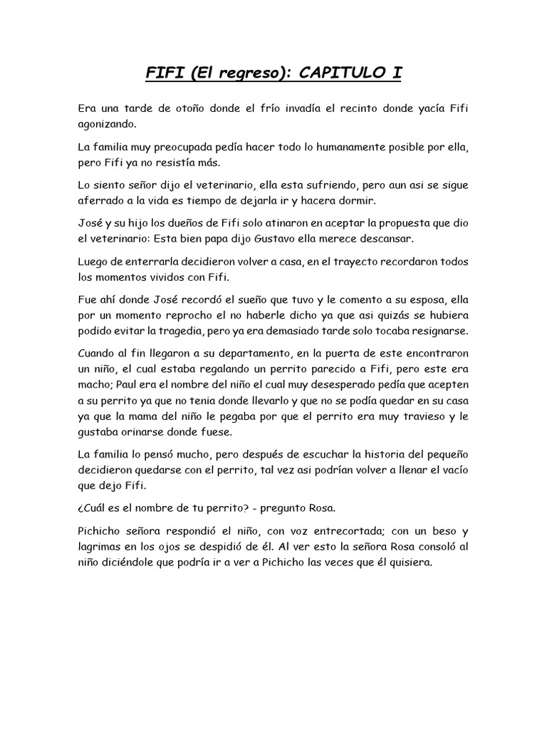 Fifi El Regreso | PDF
