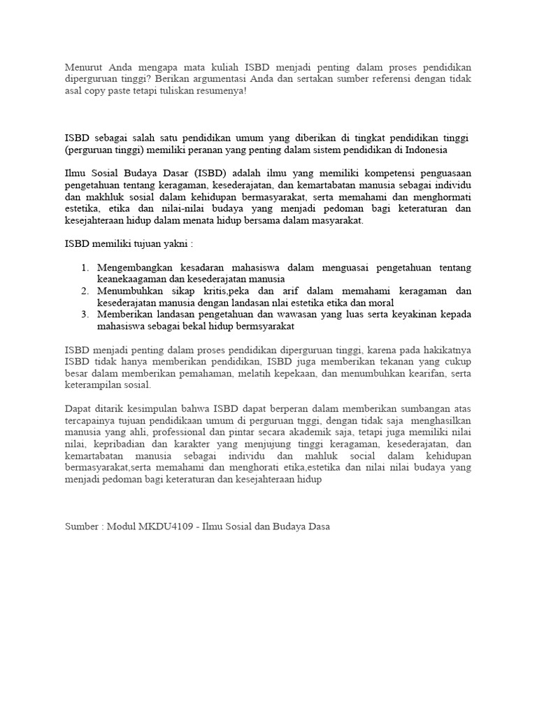 Pentingnya ISBD di Perguruan Tinggi | PDF