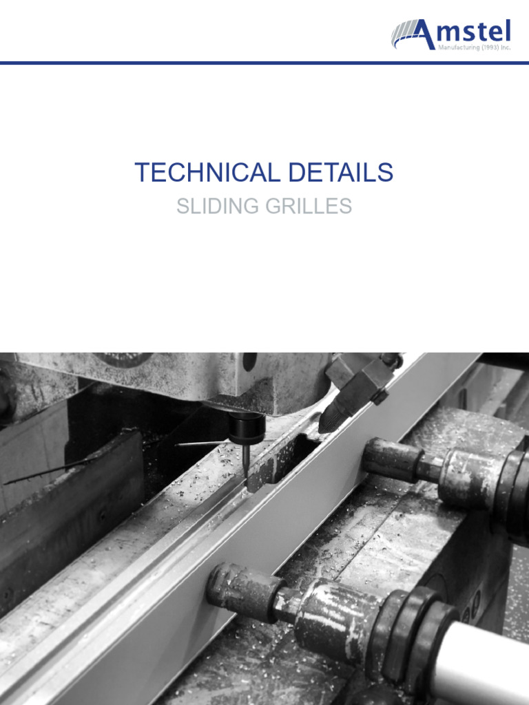 Amstel Sliding Grilles Technical Guide | PDF | Door | Manufactured Goods