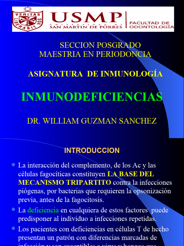 Inmunodeficiencias | PDF | Sistema inmune | VIH