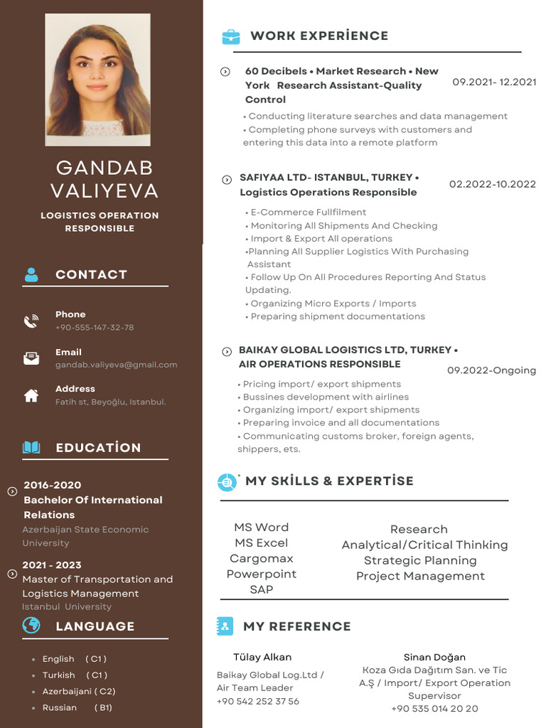 V.G CV | PDF | Logistics | Business