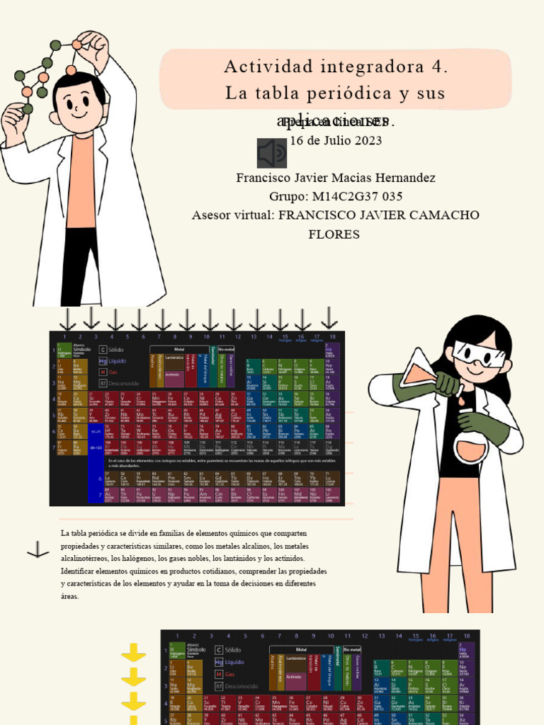 La Tabla Periódica y su Importancia | PDF | Química | Compuestos químicos