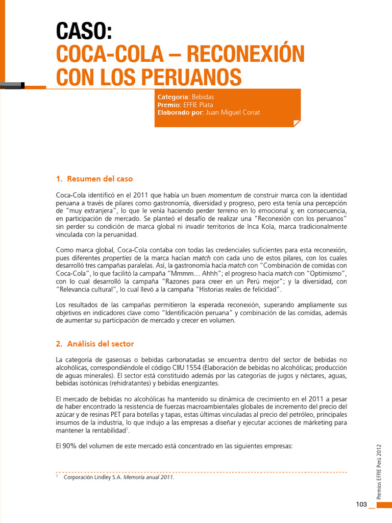 Caso Coca Cola | PDF | Economias | Coca Cola
