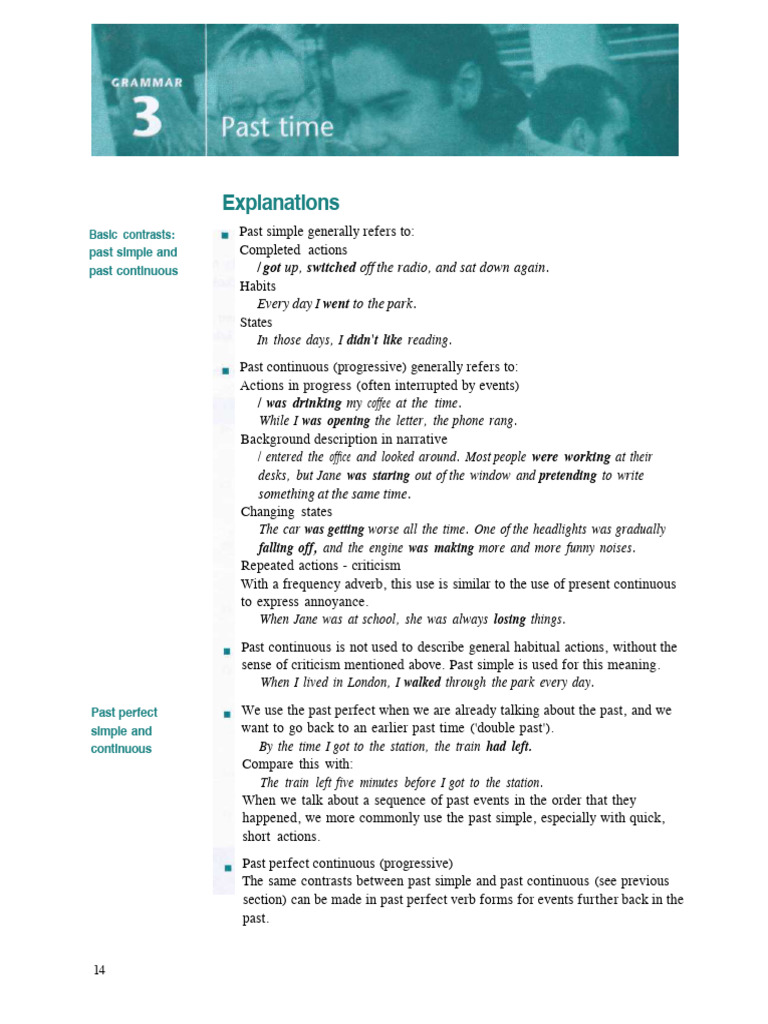 Past Tenses Advanced | PDF | Linguistics