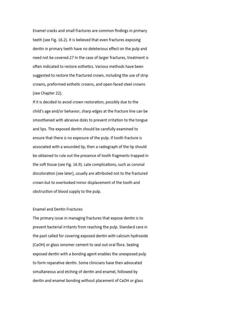 Managing Enamel and Dentin Fractures | PDF | Tooth Enamel | Dentin