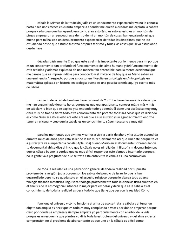 Cábala La Mística de La Tradición Judía | PDF | Conocimiento | Misticismo