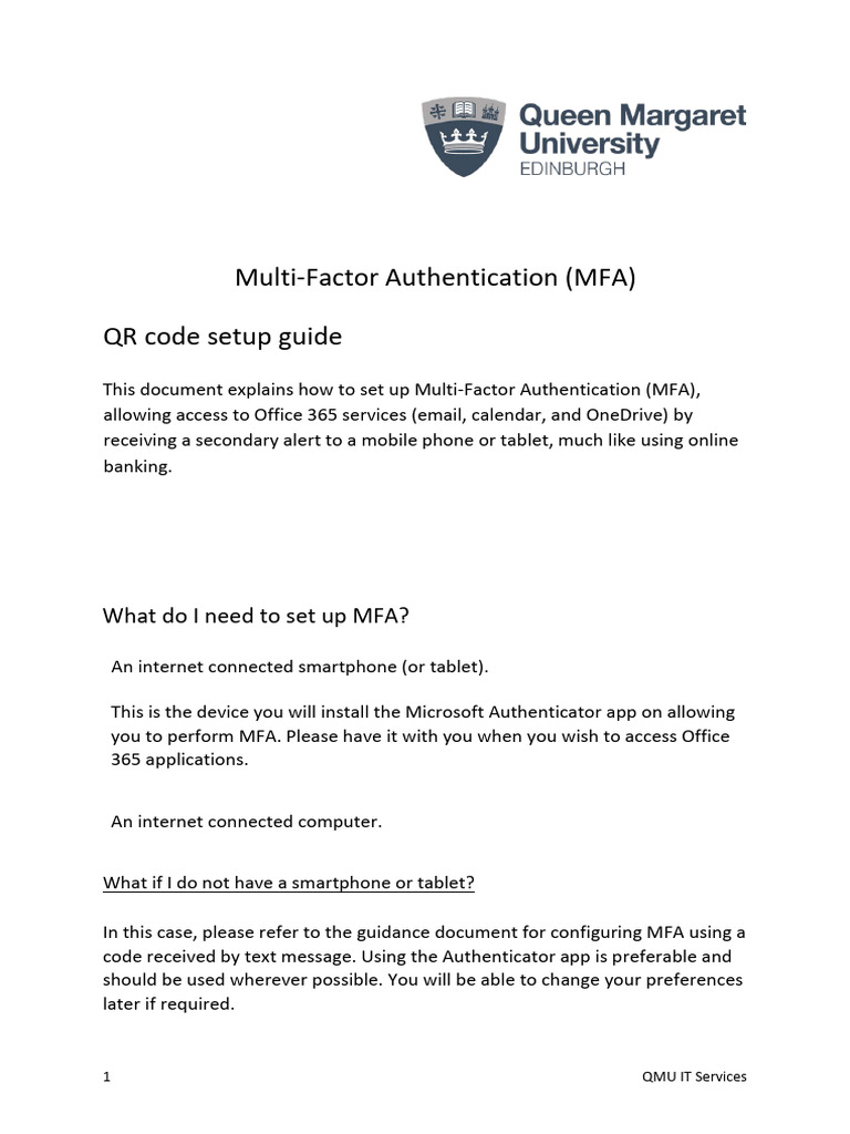 Mfa Setup Authenticator | PDF | Smartphone | Mobile App