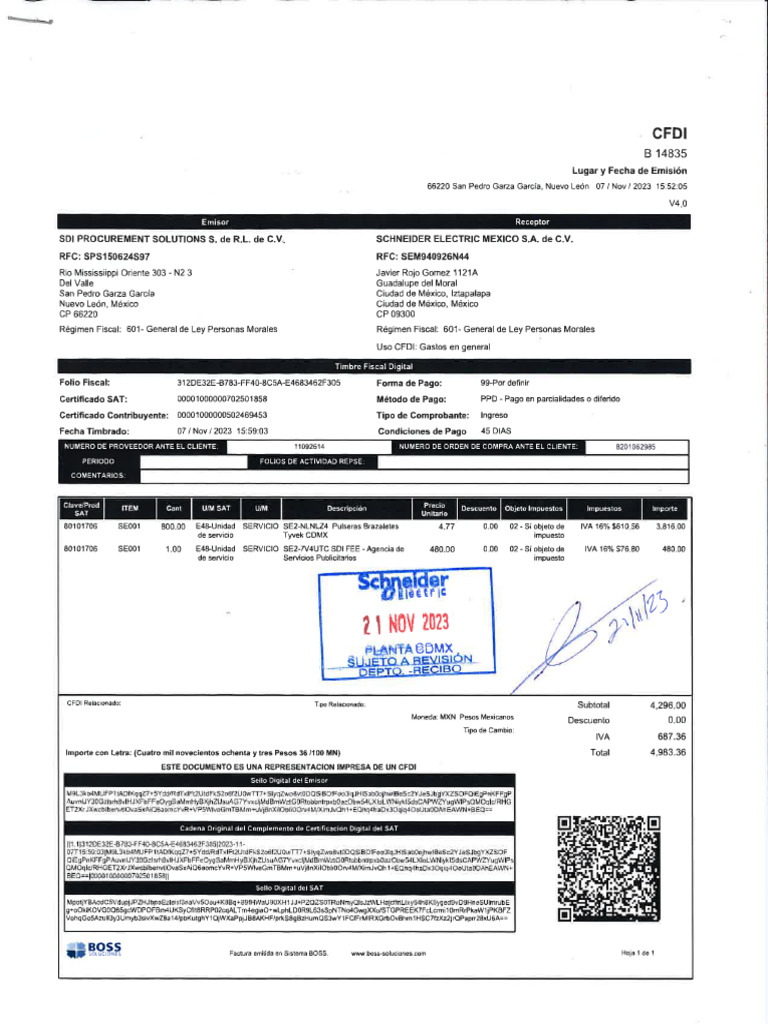 SENA MFMX67 SEMSA IRAC3530i 02 CDMX ALMAC N 1571 001 | PDF