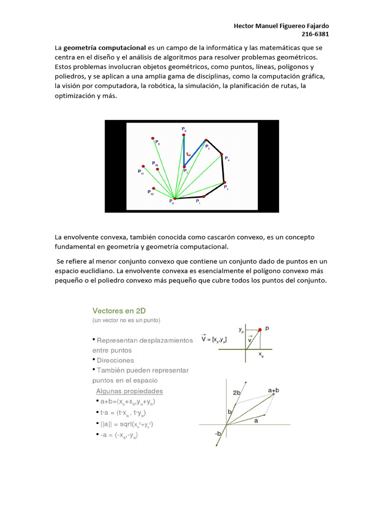 Algoritmos Clave en Geometría Computacional | PDF | Geometría | Matemáticas