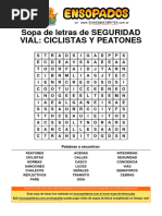Sopa de Letras de Desastres Naturales - 20 | PDF