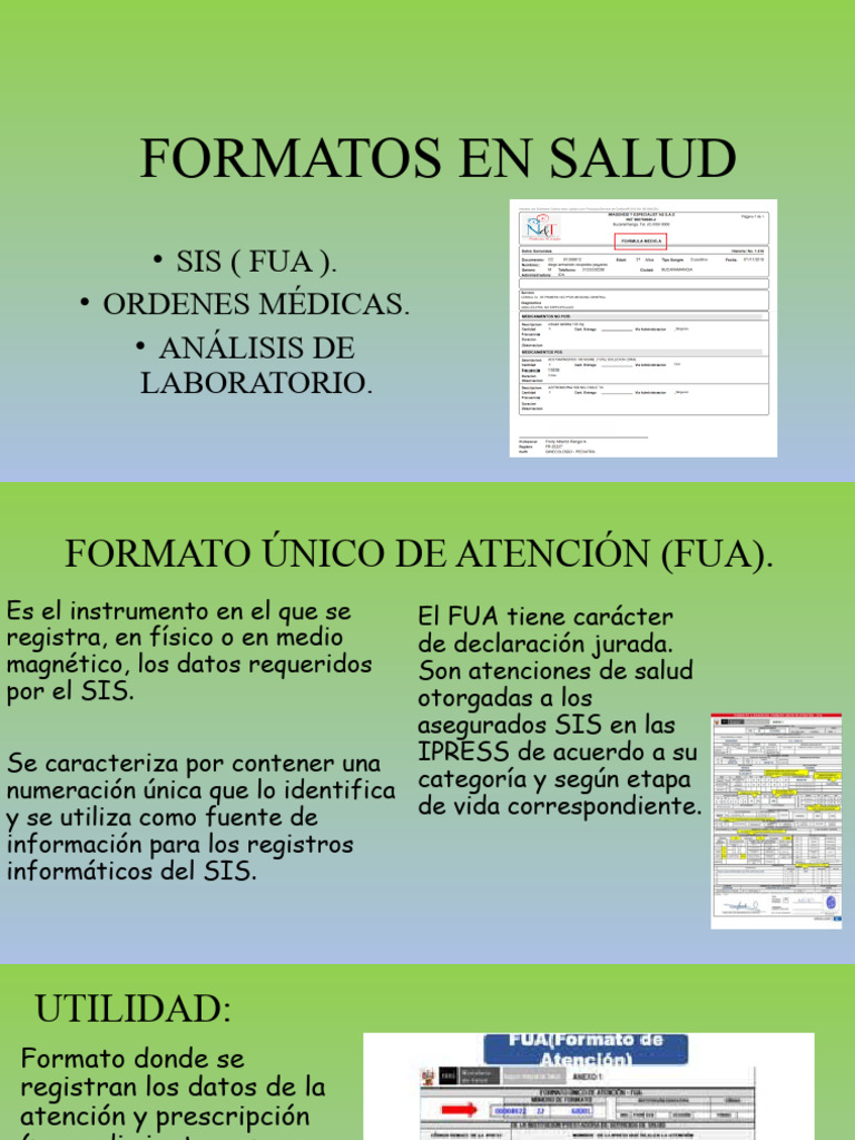 Formatos en Salud | PDF | Laboratorios | Paciente