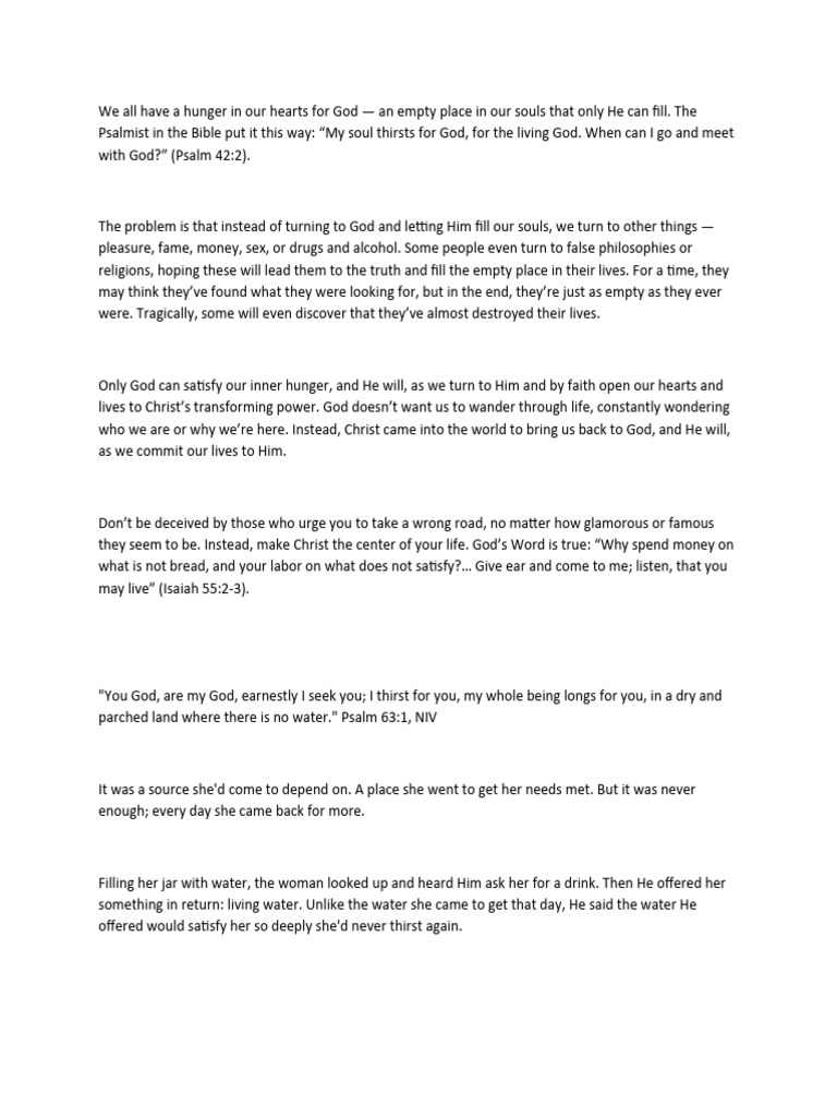 The Void | PDF | Jesus | Gospel Of Matthew