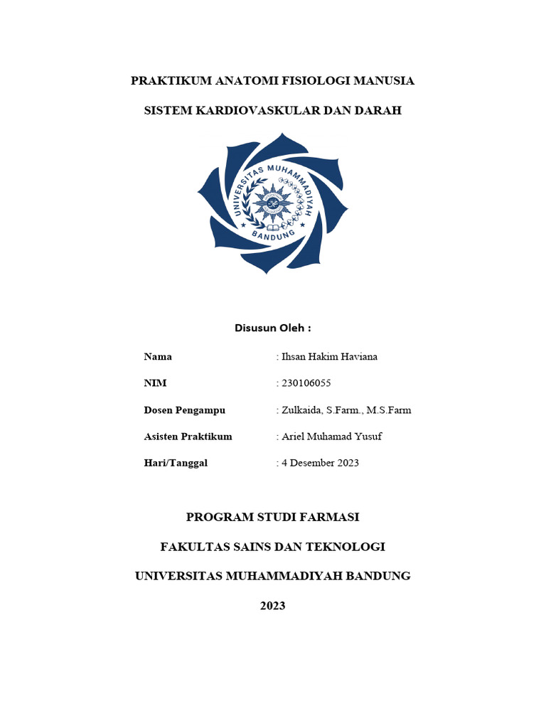 Laporan Praktikum Sistem Kardio Vaskular | PDF