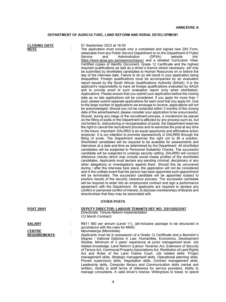 29-Public Service Vacancy Circular 29 of 2023-Nat-1!3!16 | PDF ...