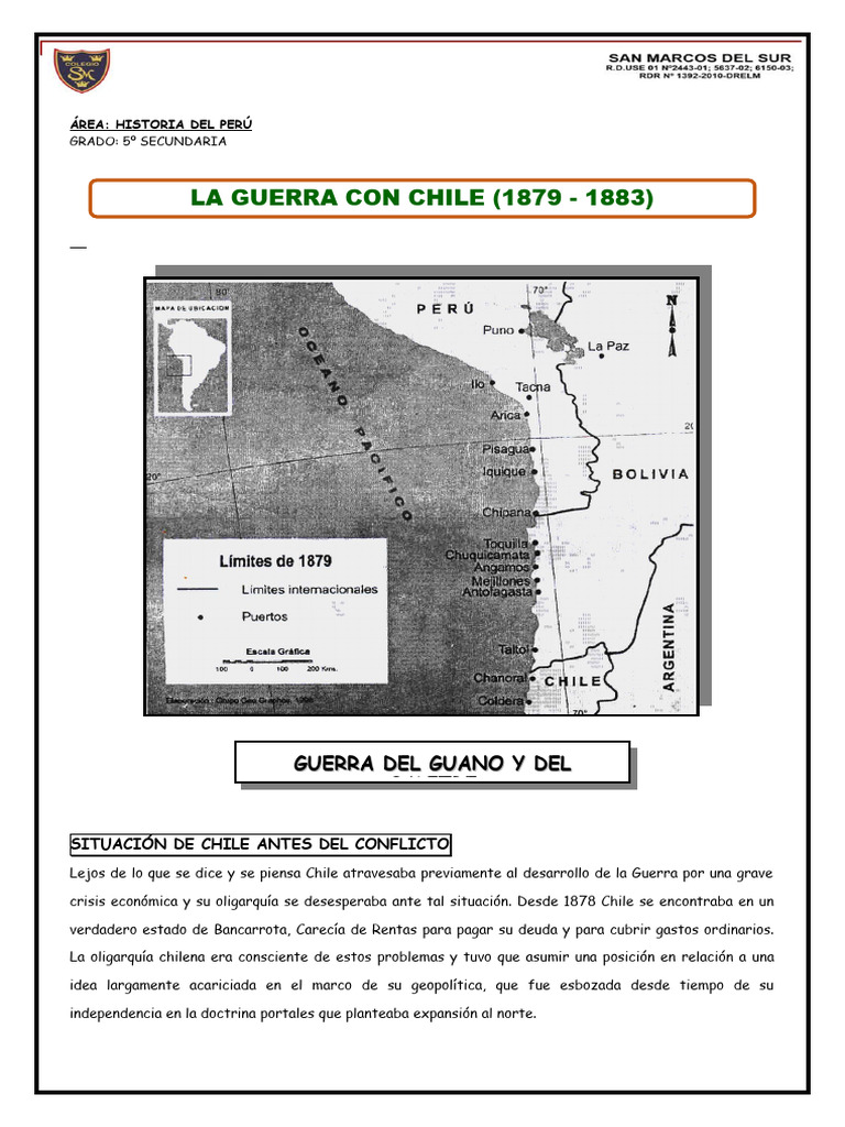 La Guerra del Pacífico: Perú vs Chile | PDF | Perú | Operaciones militares