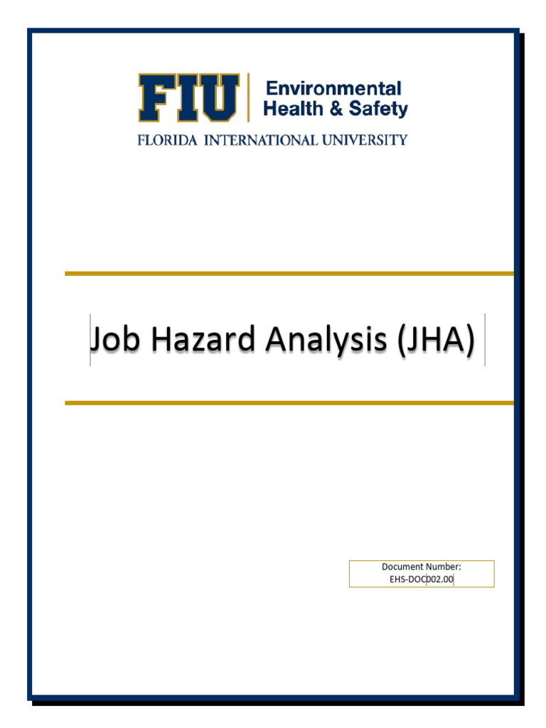 Job Hazard Analysis | PDF | Hazards | Occupational Safety And Health