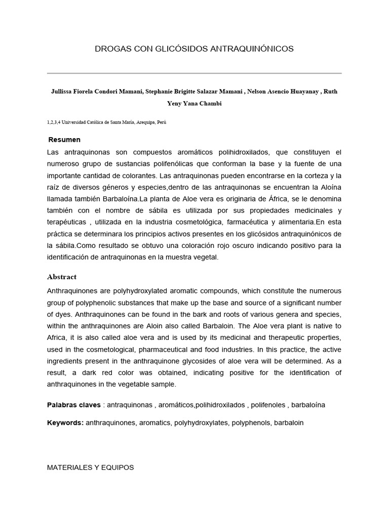 quinonas | PDF | Hidróxido de sodio | Cloruro