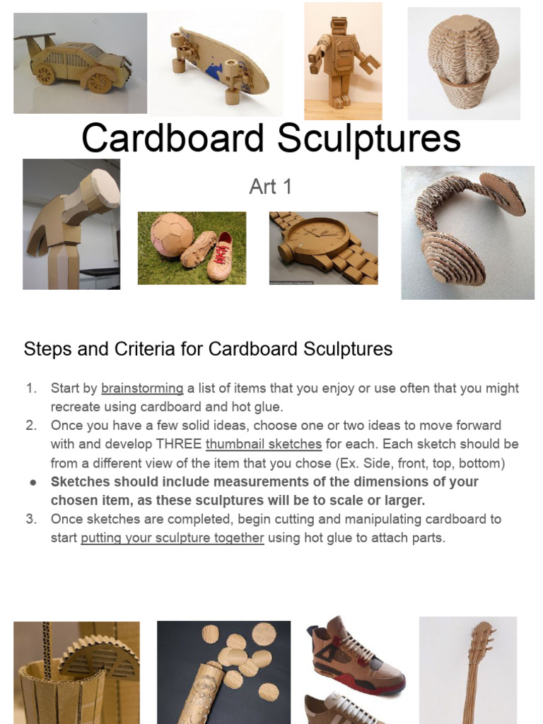 Cardboard Sculptures | PDF