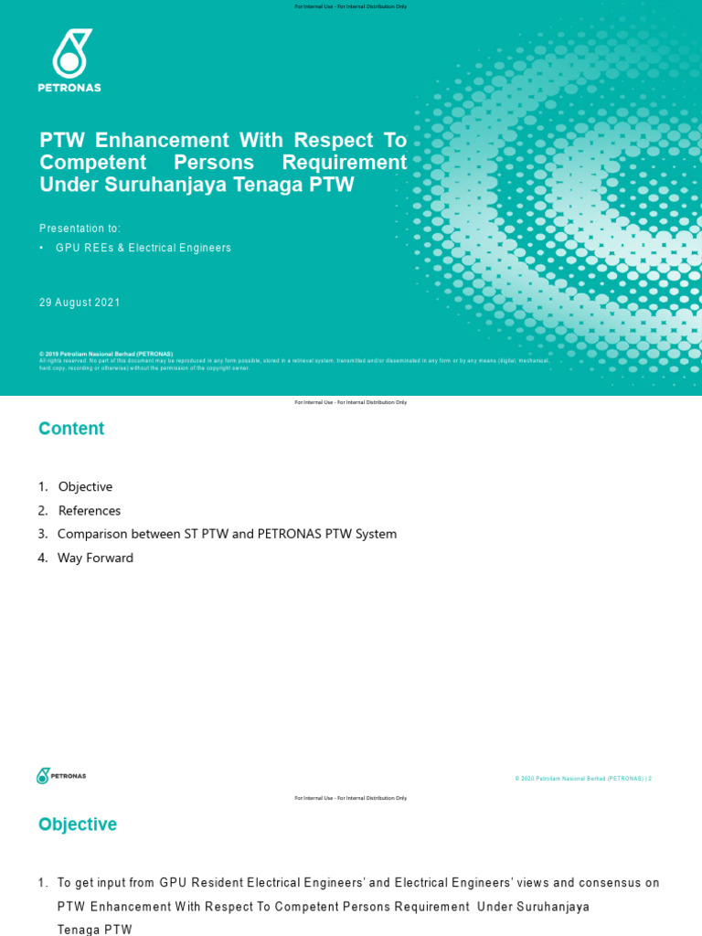 PETRONAS PTW-EIC-LoEA and EC New PTW (For ST) (Final V1) 1 1 | PDF