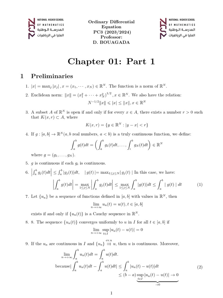 Chapter01 Part01 | PDF | Continuous Function | Theorem