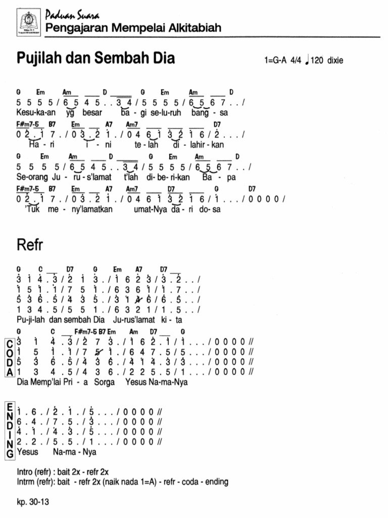 Ps3013 - Pujilah Dan Sembah Dia | PDF
