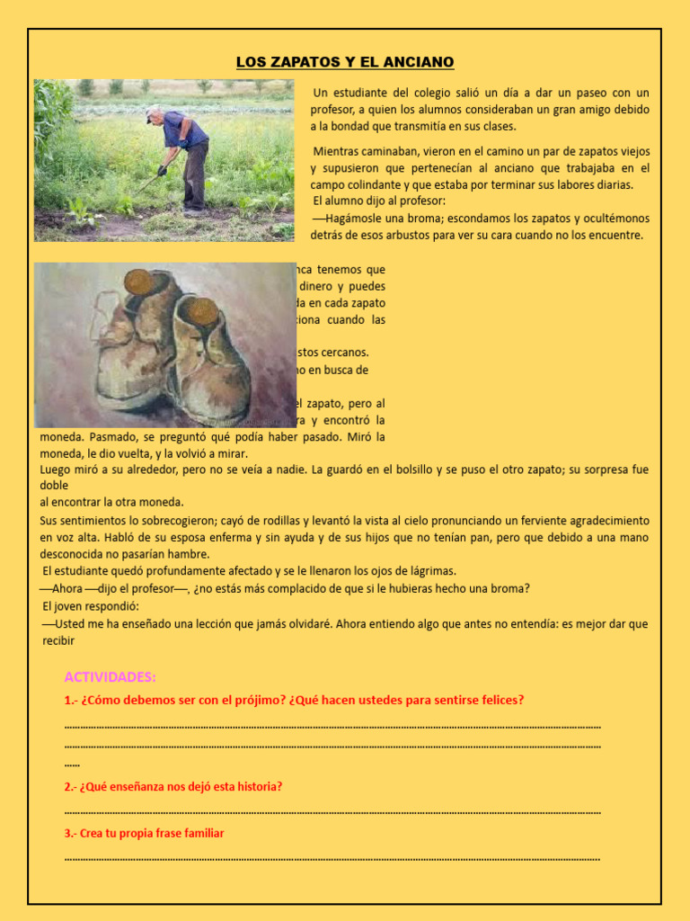 Texticon #17 El Zapato y El Anciano | PDF