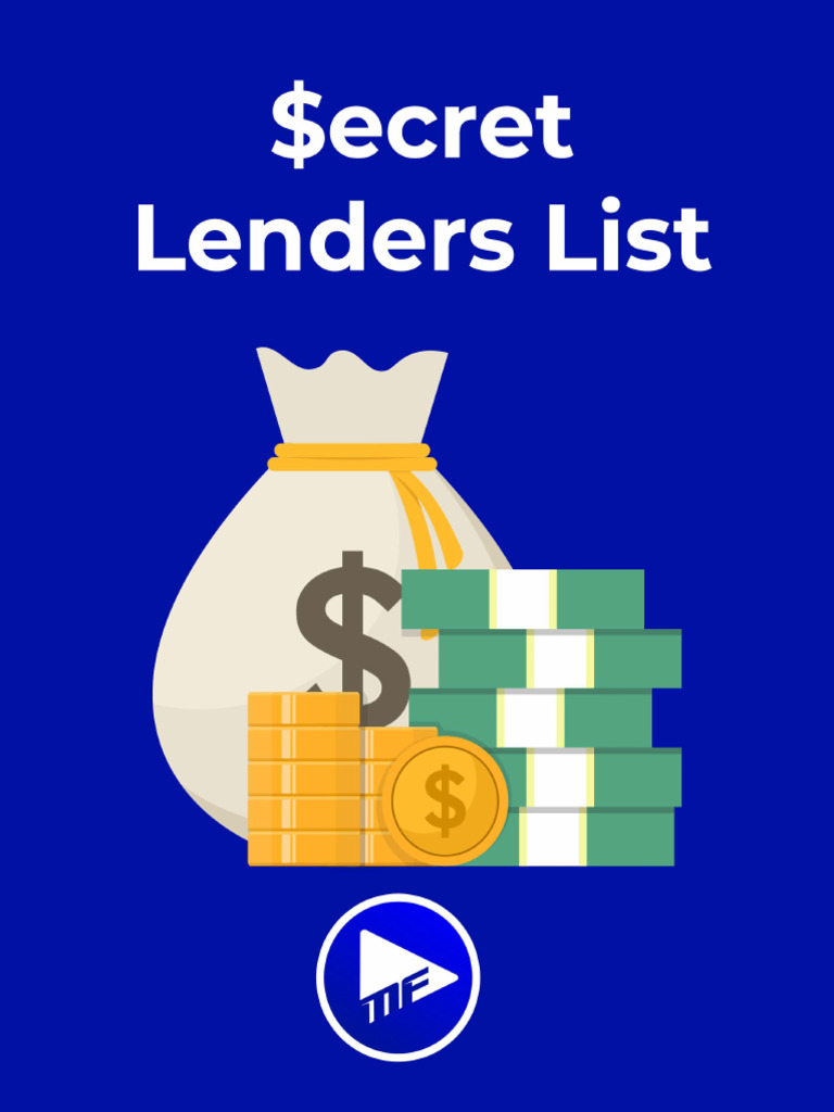 MF Secret Lenders List | PDF | Credit Bureau | American Express