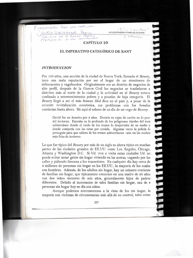 Imperativo categorico de kant | PDF | Immanuel Kant | Idealismo alemán