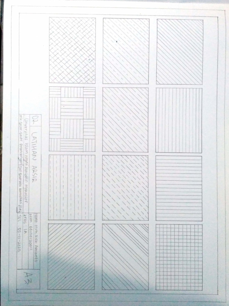 Latihan Arsir Penggaris | PDF