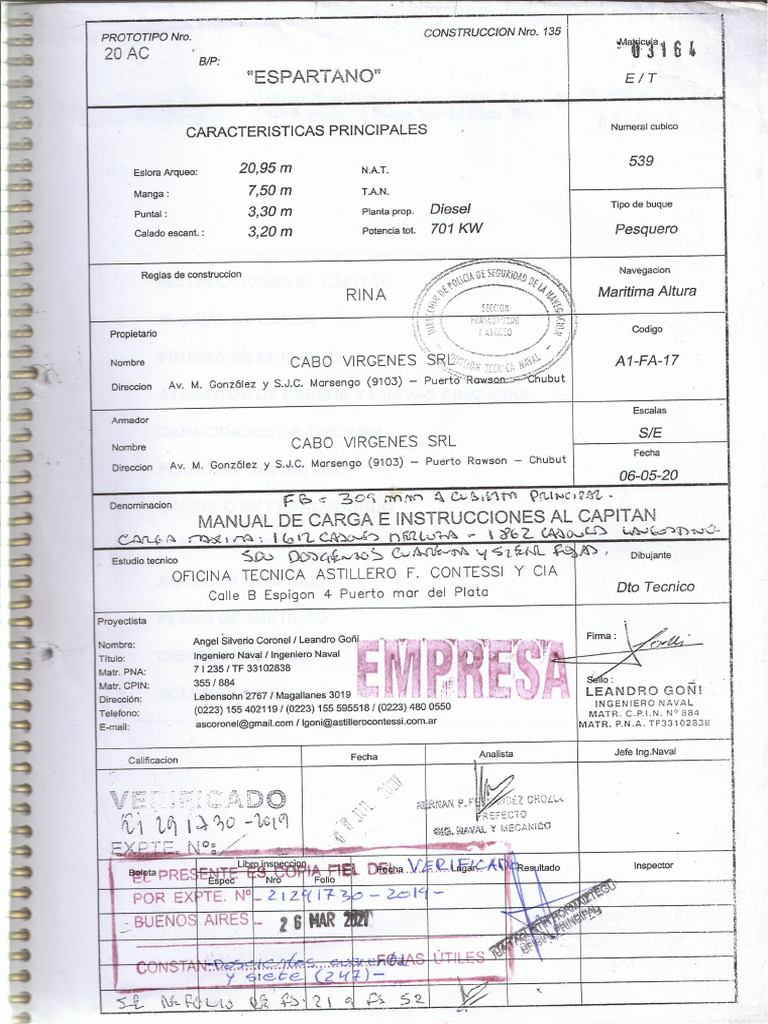 Manual de Carga - TPN 4 - BQ V - Caballa | PDF