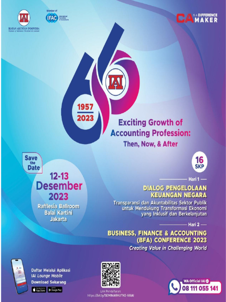 Flayer Seminar Internasional Dalam Rangka Peringatan HUT Ke-66 IAI | PDF