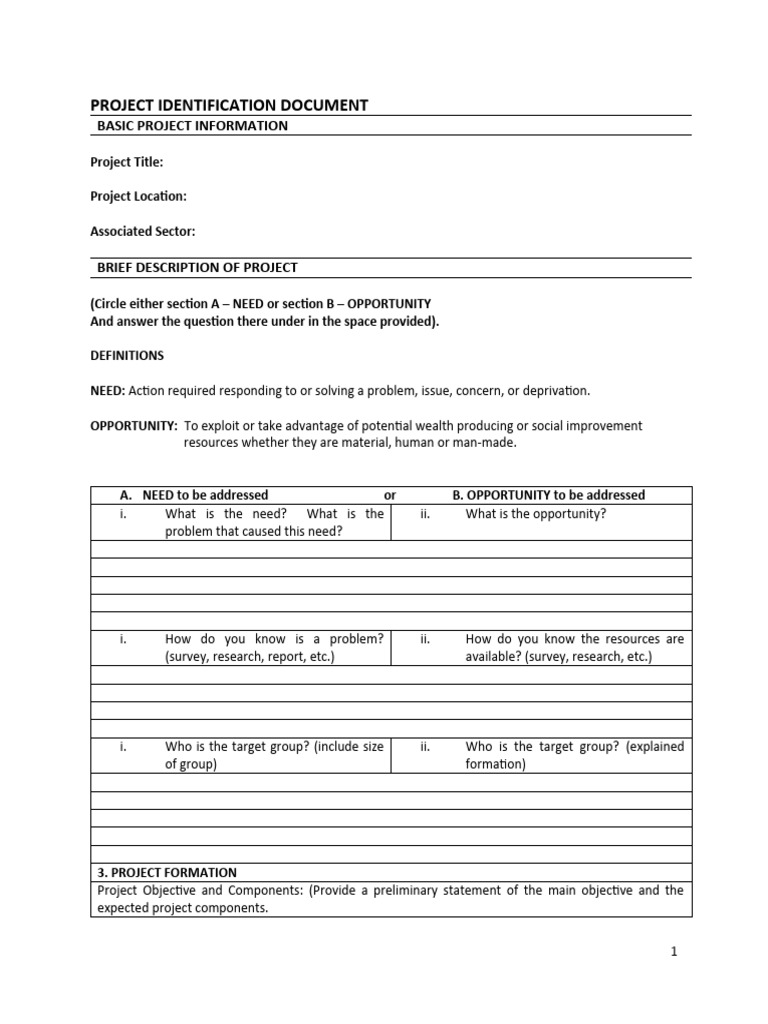 Project Identification | PDF | Economies
