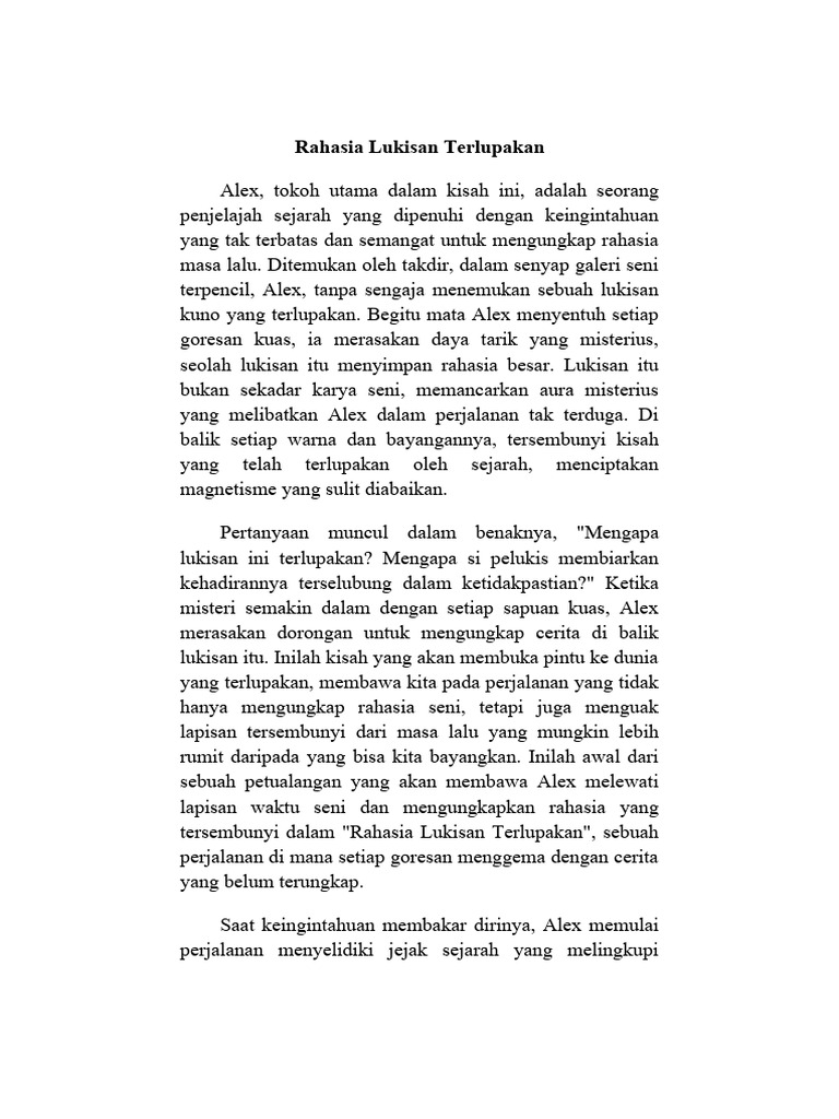 Mengungkap Rahasia Lukisan Kuno Pdf