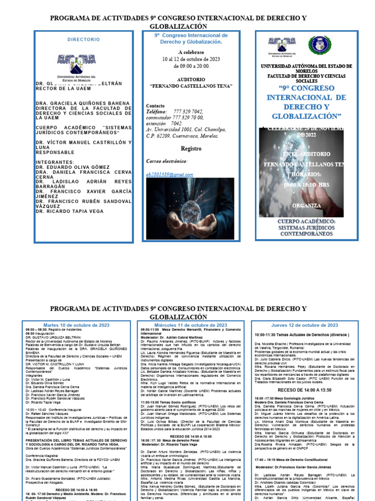 Triptico Final 3 | PDF | Doctorado | Justicia