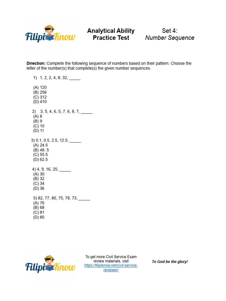 Analytical-Ability-Practice-Test-Set-4 | PDF