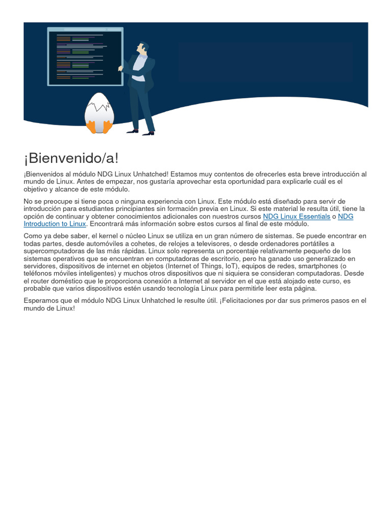 Manual NDG Linux Unhatched - Introduccion A Linux - Español | PDF ...