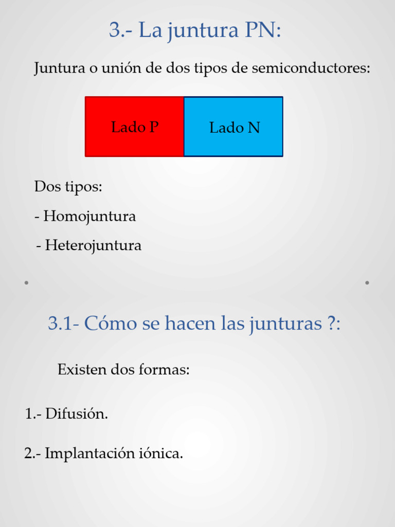 Junturas y Diodos 1 | PDF | Dopaje (semiconductor) | Semiconductores