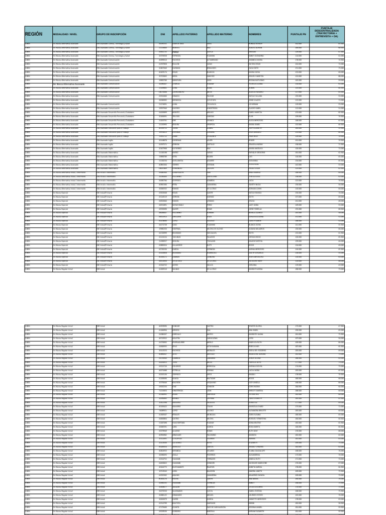 JUNIN Ordenado Todo | PDF