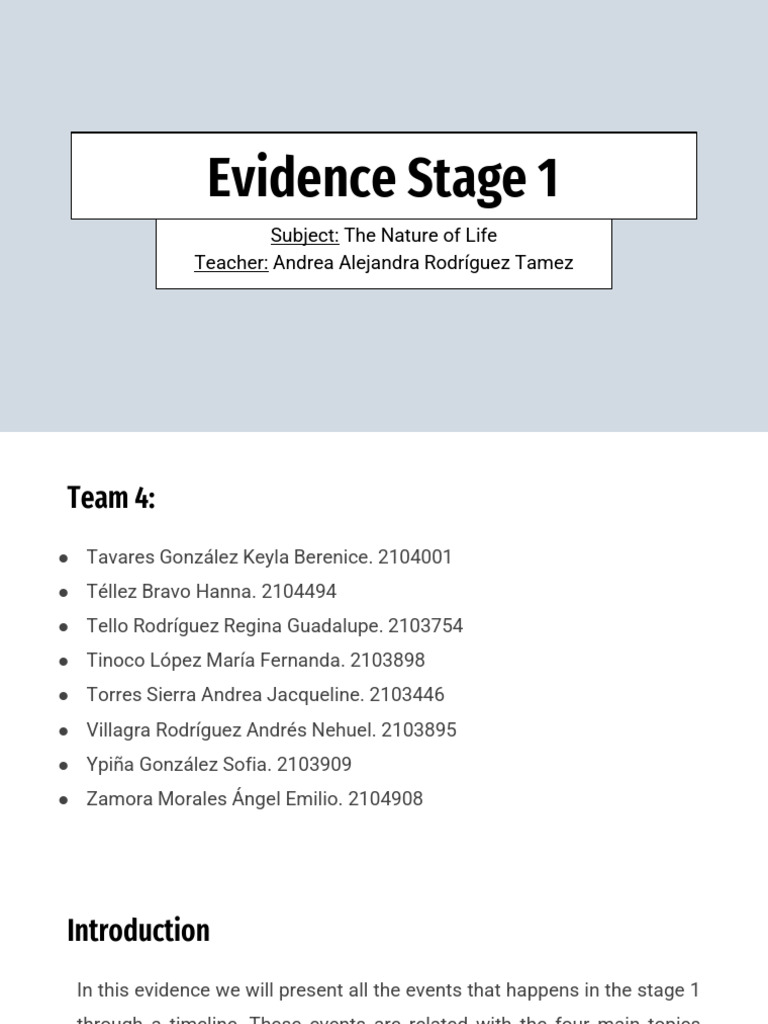 Equipo4 EV1 NV | PDF | Biology | Nature