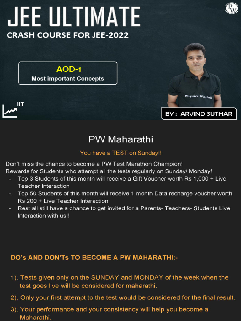 JEE 2022 Derivatives Crash Course | PDF | Derivative | Mechanics