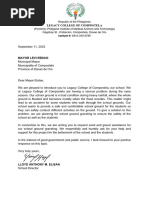 Request Letter To Mayor | PDF