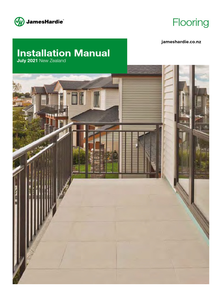James Hardie Flooring Installation Manual May 2021 | PDF | Flooring | Tile
