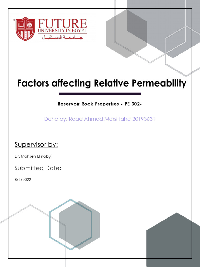 Reservoir Rock Permeability Analysis | PDF | Permeability (Earth ...