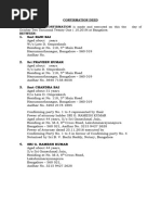 Possession Letter Sample | PDF