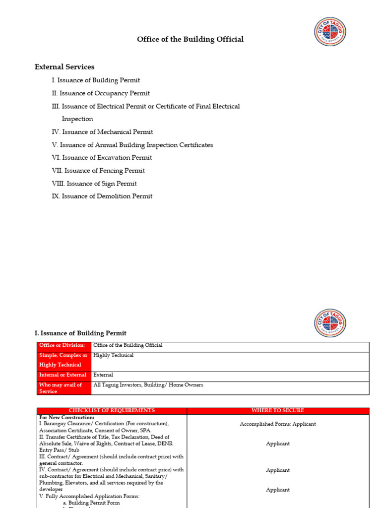 Office of The Building Official | PDF | Engineer | Payments