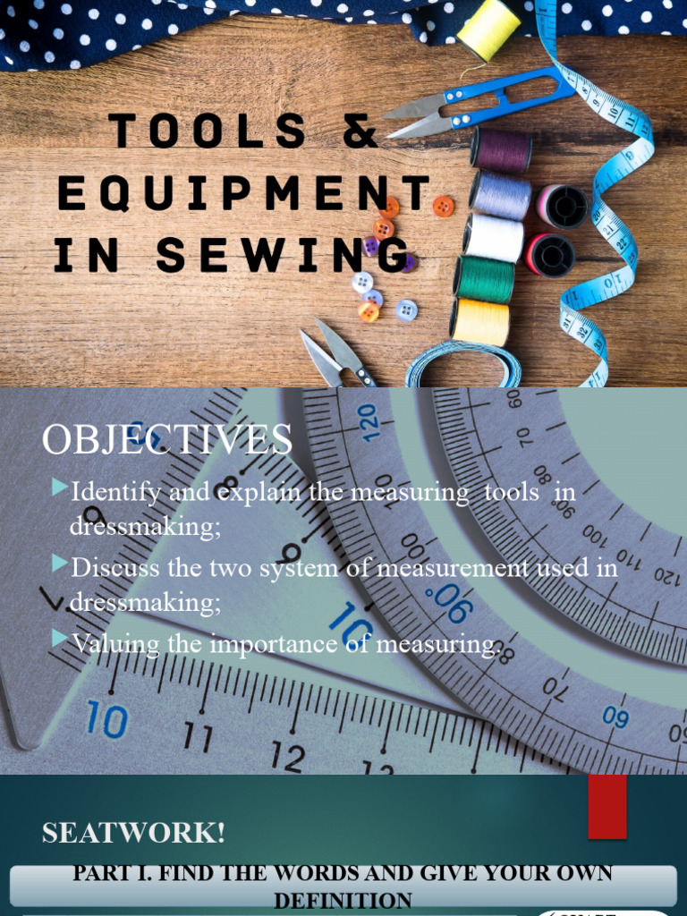 Dressmaking Measurement Tools | PDF | Sewing | Seam (Sewing)